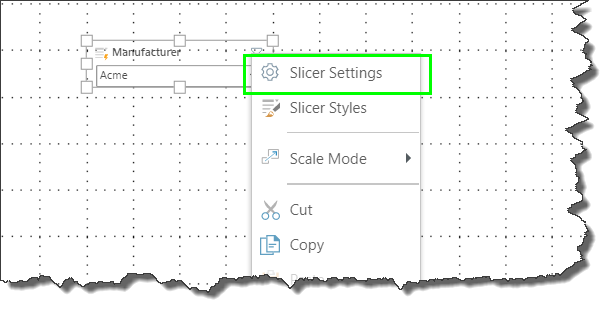 Disable Slicers